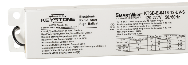 Sign Ballasts | SmartWire | ParallelWire | Keystone Tech