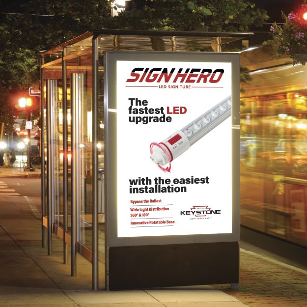 Keystone Sign Hero 360° LED Sign Tubes | Ballast Bypass
